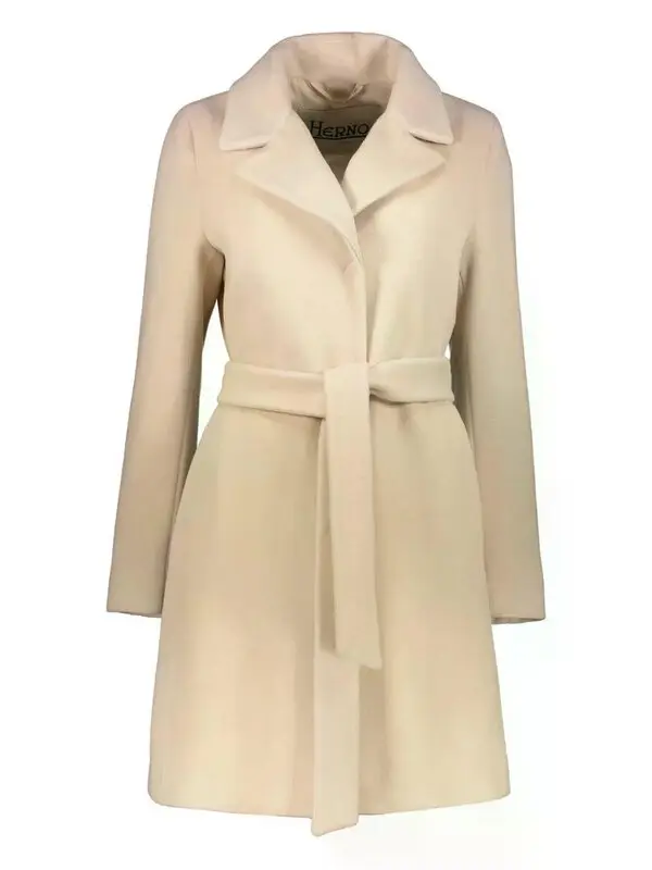 Herno Long-sleeved Belted Coat