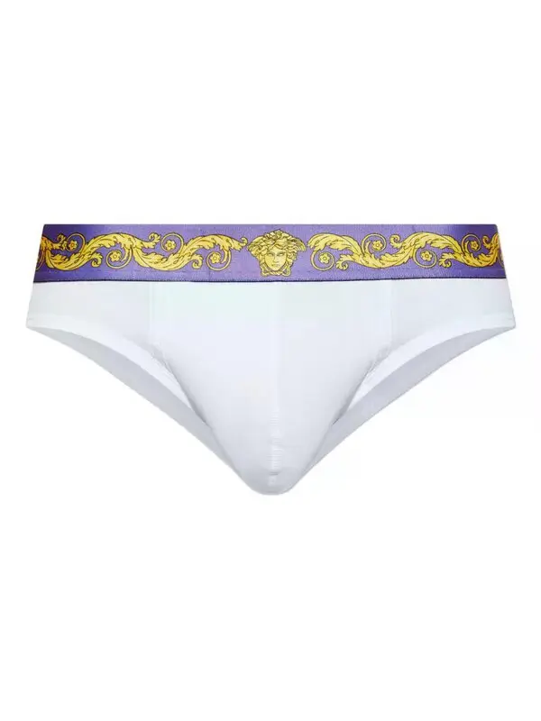 Versace Medusa-motif Briefs - White
