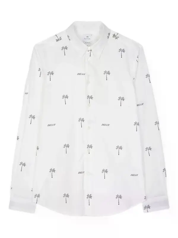 Paul Smith Palm-tree Print Shirt