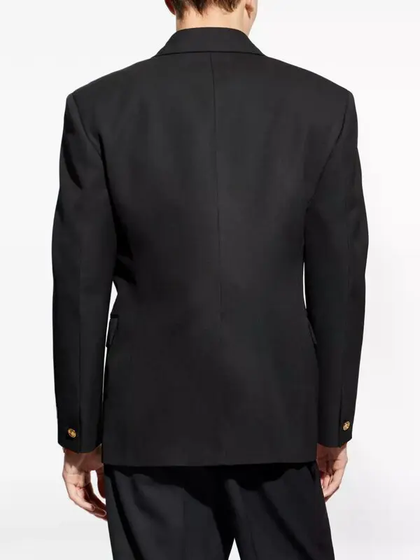 Versace Button Detailed Double-breasted Jacket - Black