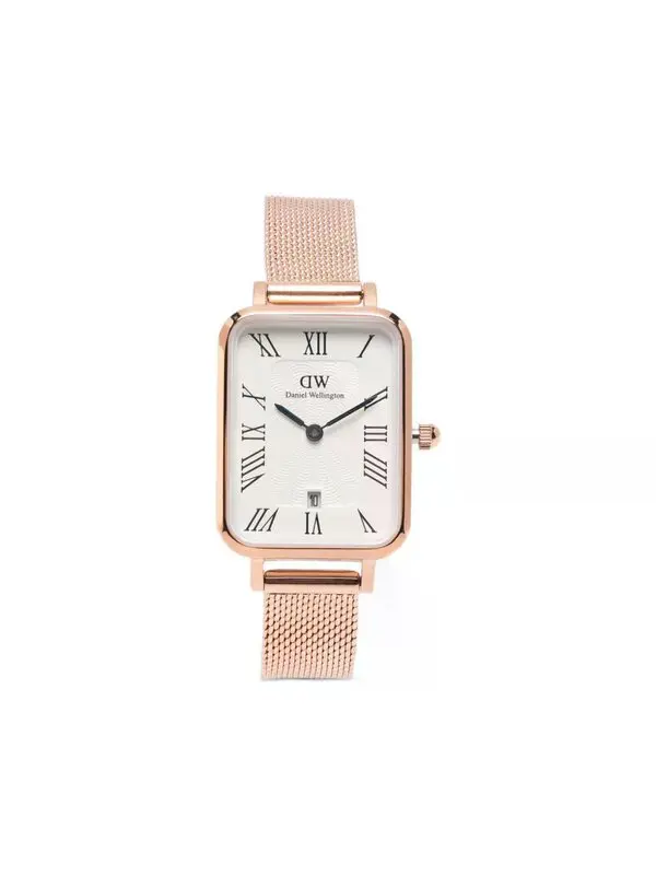 DANIEL WELLINGTON 26mm Quadro Watch With Roman Numerals - White