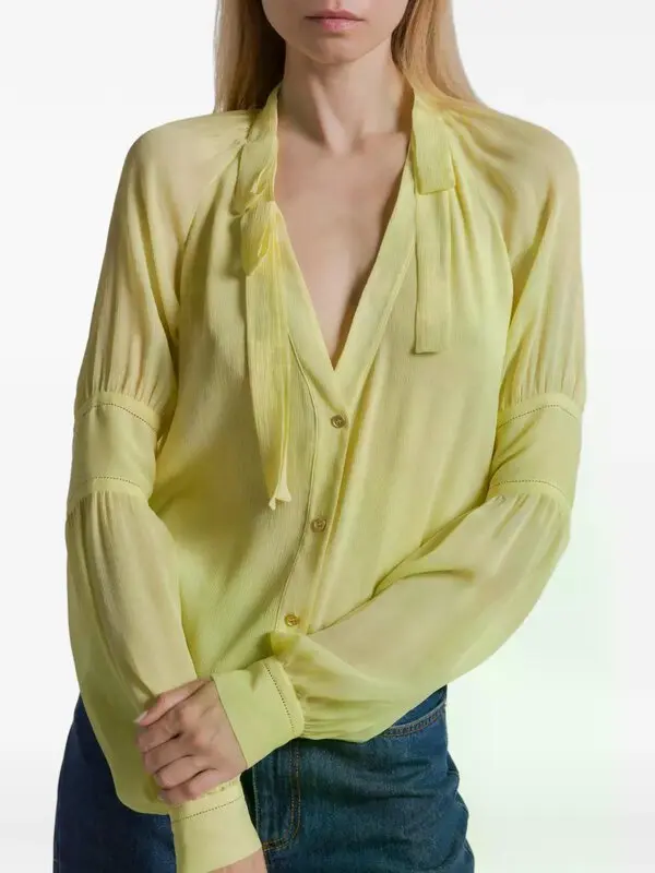 Alberta Ferretti Tie-neck Top