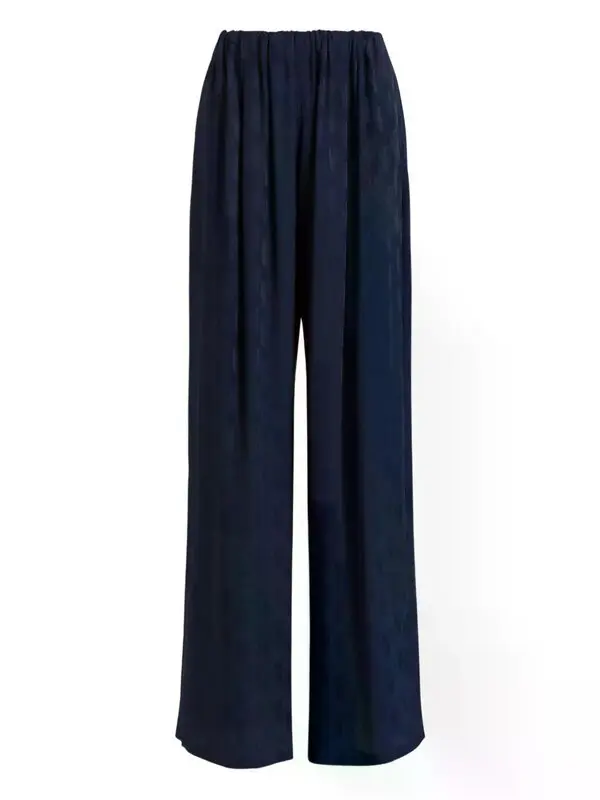 Alberta Ferretti Elastic-waistband Wide Leg Trousers
