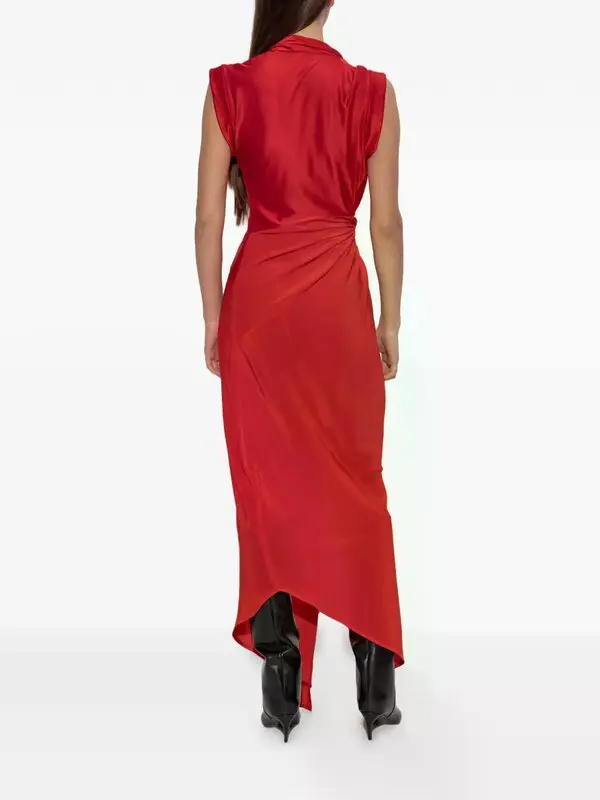 Victoria Beckham Knot Detail Maxi Dress - Red