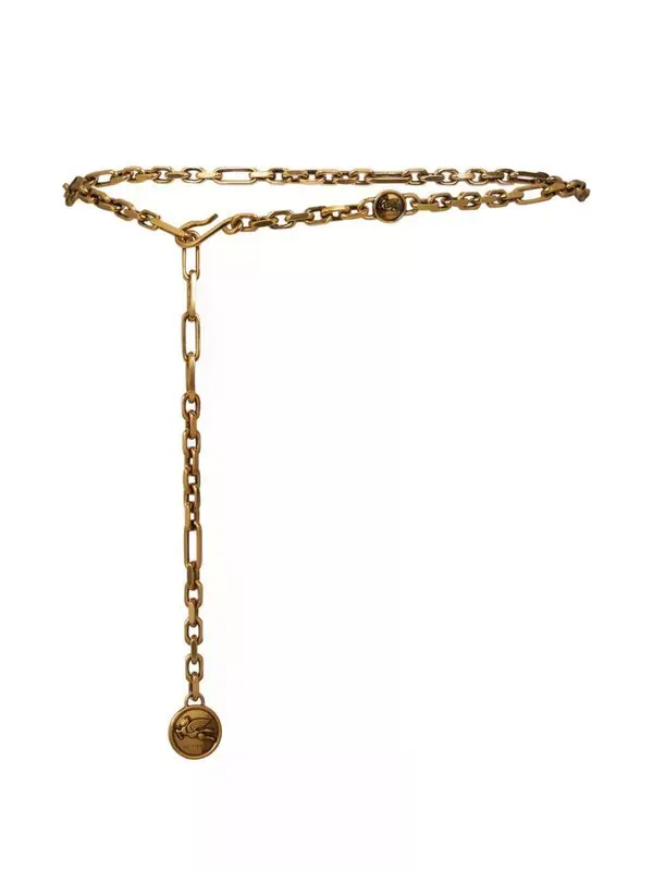 Etro Pegaso Coins Chain Belt - Gold
