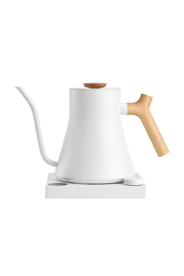 FELLOW Stagg Ekg Pro Electric Kettle In Black - Matte White & Maple