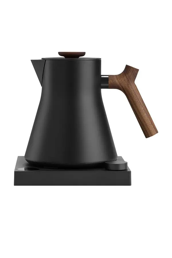 FELLOW Corvo Ekg Pro Electric Kettle In Black - Matte Black & Walnut