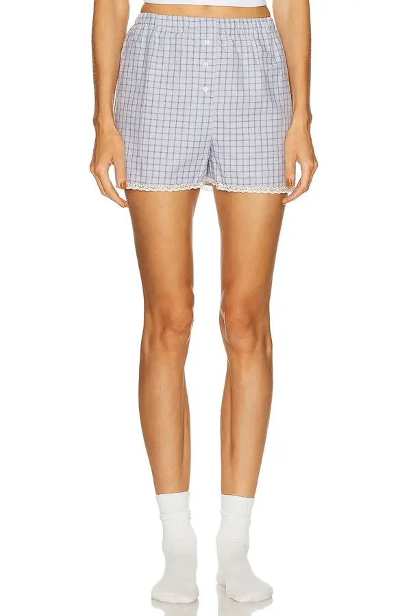 COU COU Boxer Short - Blue Check