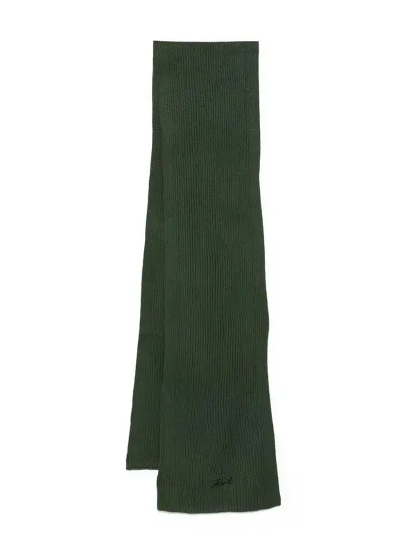 Karl Lagerfeld Ribbed-knit Scarf - Green