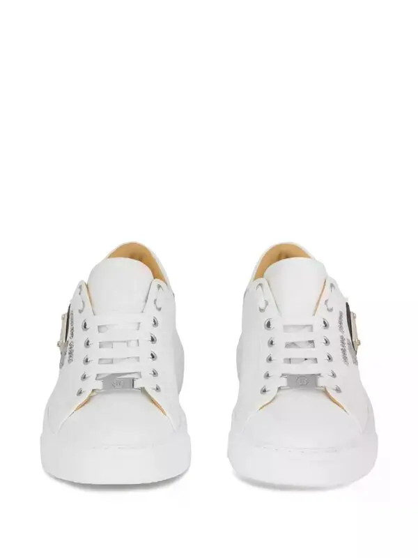 Philipp Plein Hexagon Leather Sneakers