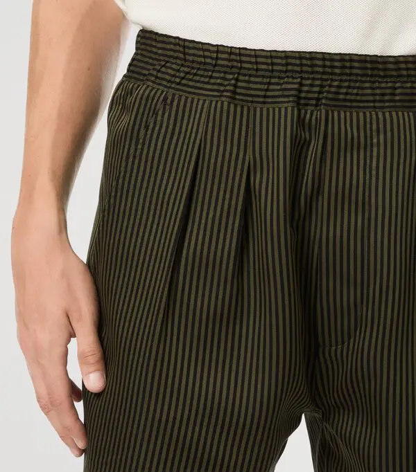 TOM FORD Cotton-silk Stripe Tailored Trousers
