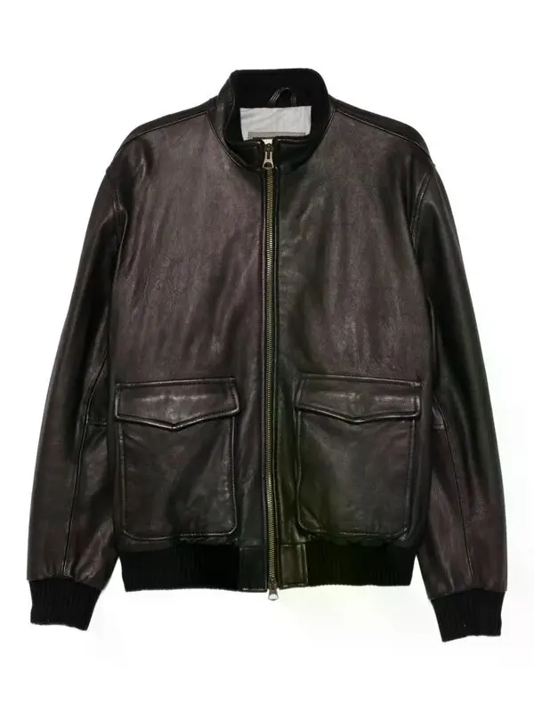 VOLFAGLI FIRENZE Grana Leather Zip-fastening Jacket