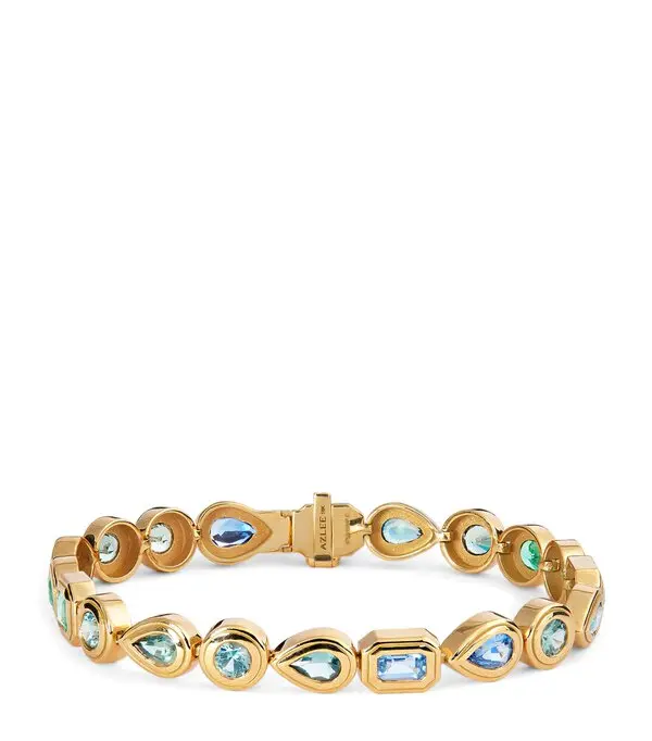 AZLEE Staircase Bracelet - Gold
