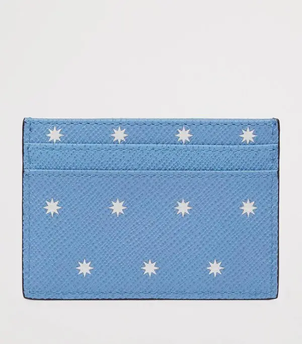 Smythson Panama Leather Stars Card Holder