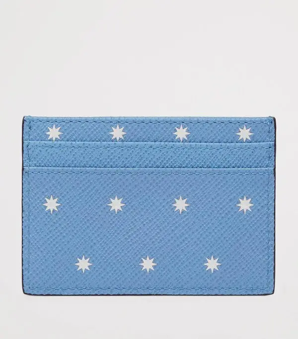 Smythson Panama Leather Stars Card Holder