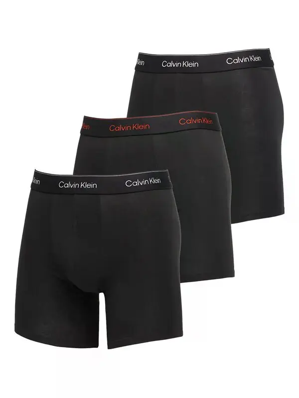 Calvin Klein Icon Logo-waistband Boxers - Black