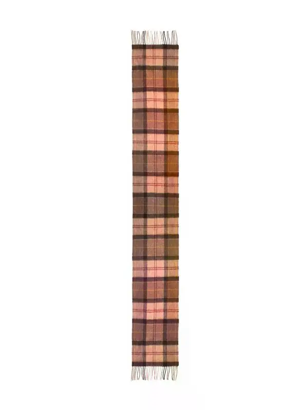 Barbour Fringed Plaid Scarf