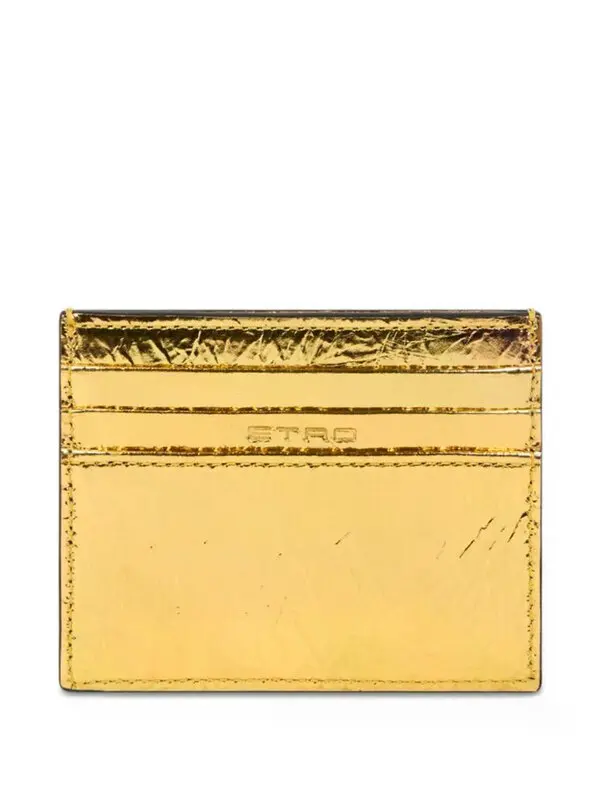 Etro Laminated Leather Card Holder