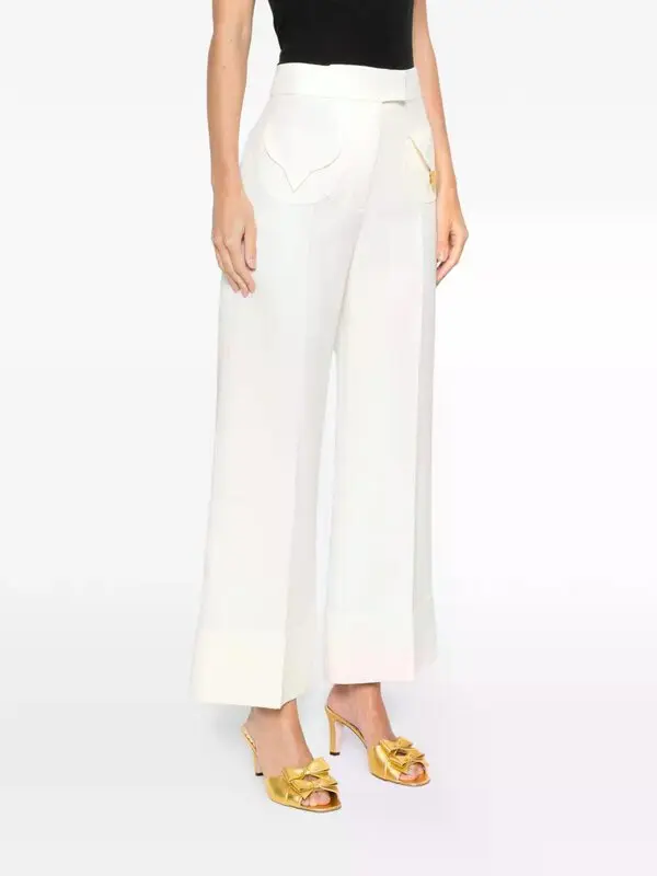 Valentino Garavani Crepe Couture Trousers - Neutrals