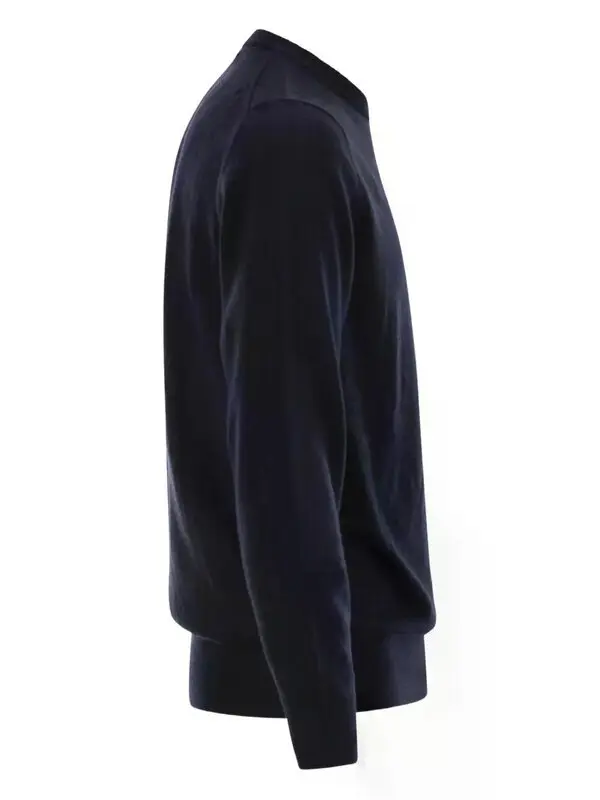 MC2 SAINT BARTH Embroidered Crew-neck Sweater - Blue