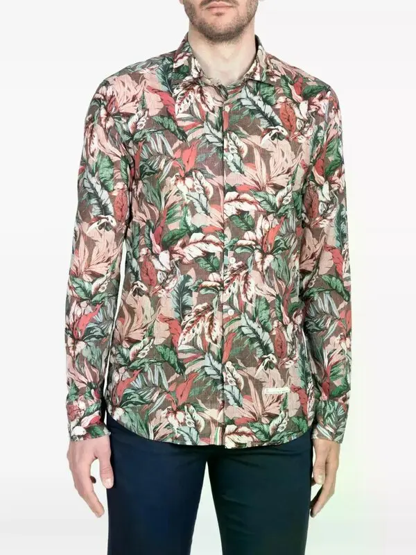 TINTORIA MATTEI 954 Foliage-print Shirt