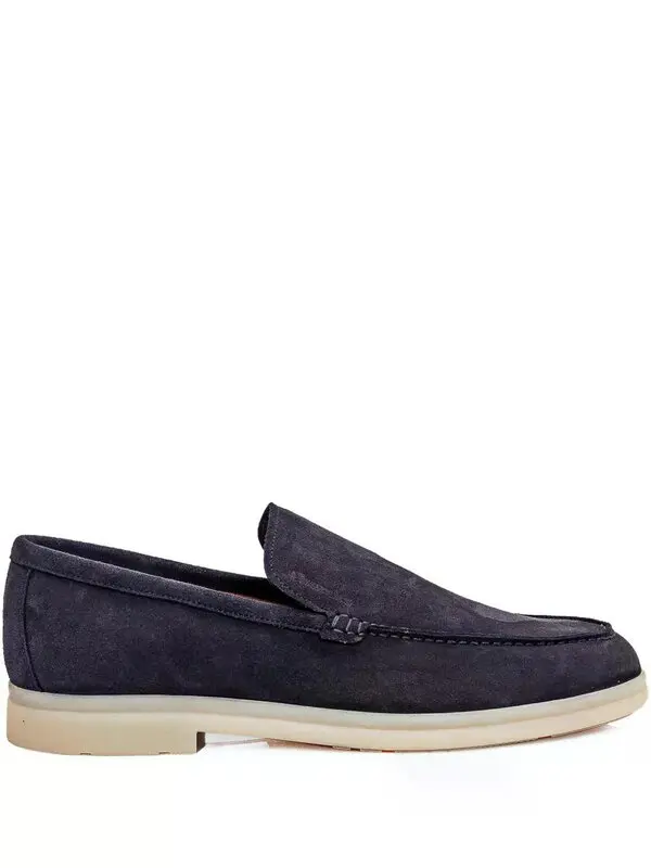Church's Topstitching Leather Loafers - Blue
