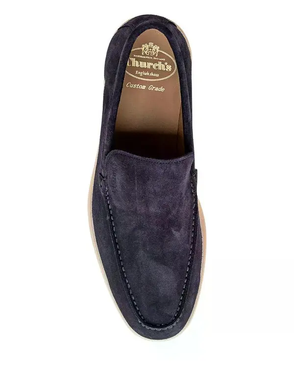 Church's Topstitching Leather Loafers - Blue