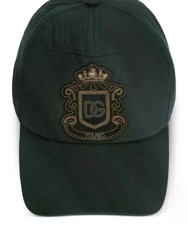 Dolce & Gabbana Crest Appliqué Baseball Cap - Green