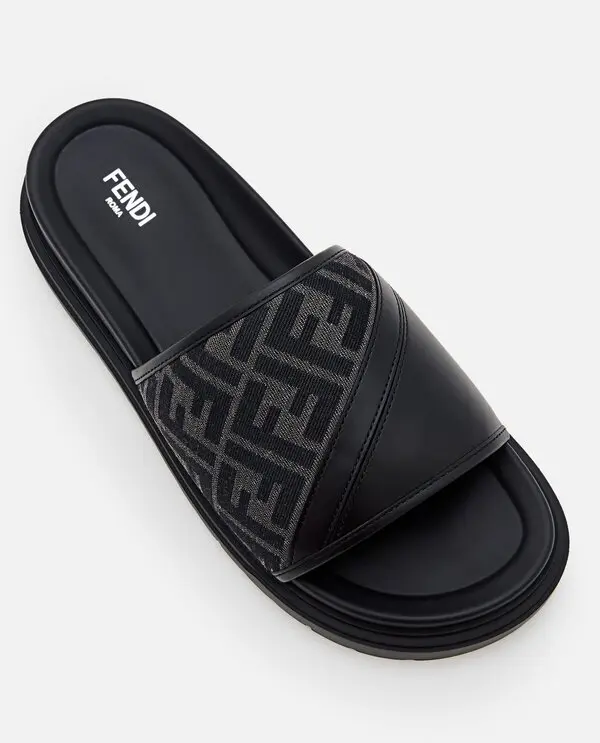 Fendi Ciabatta All Over Slides