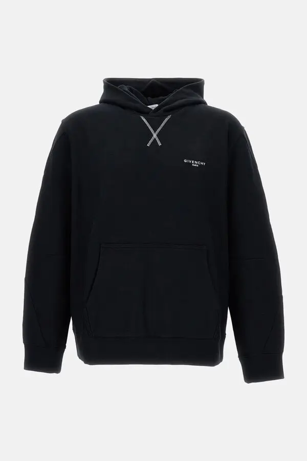 Givenchy Hooded Sweatshirt With Logo - Nero