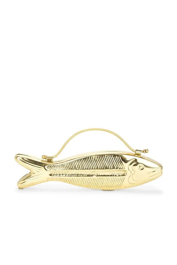 Vin. Fishy Top Handle Bag - Brass