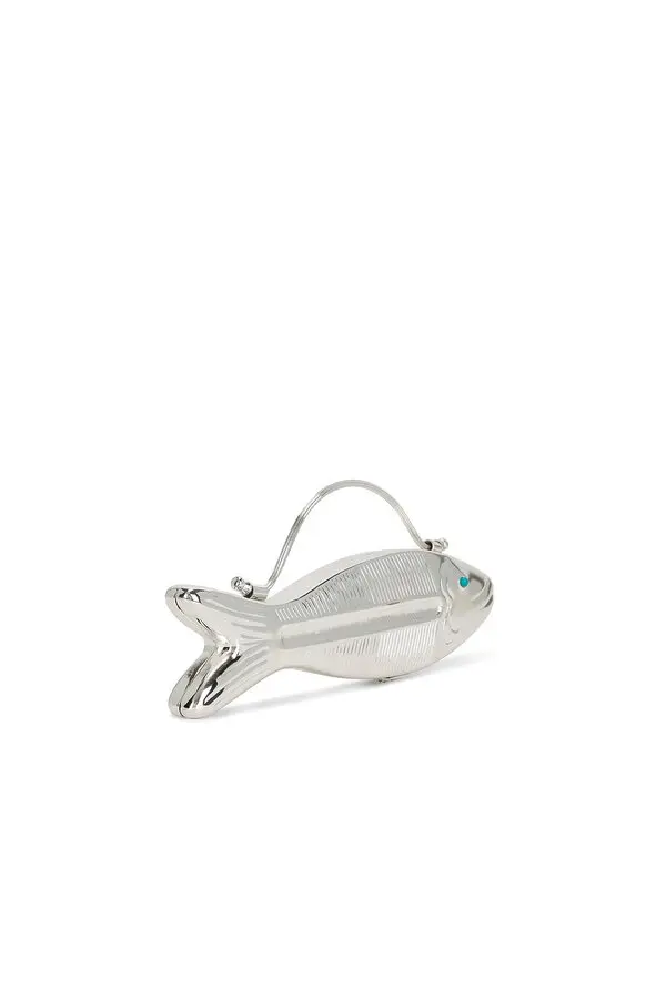 Vin. Fishy Top Handle Bag - Silver