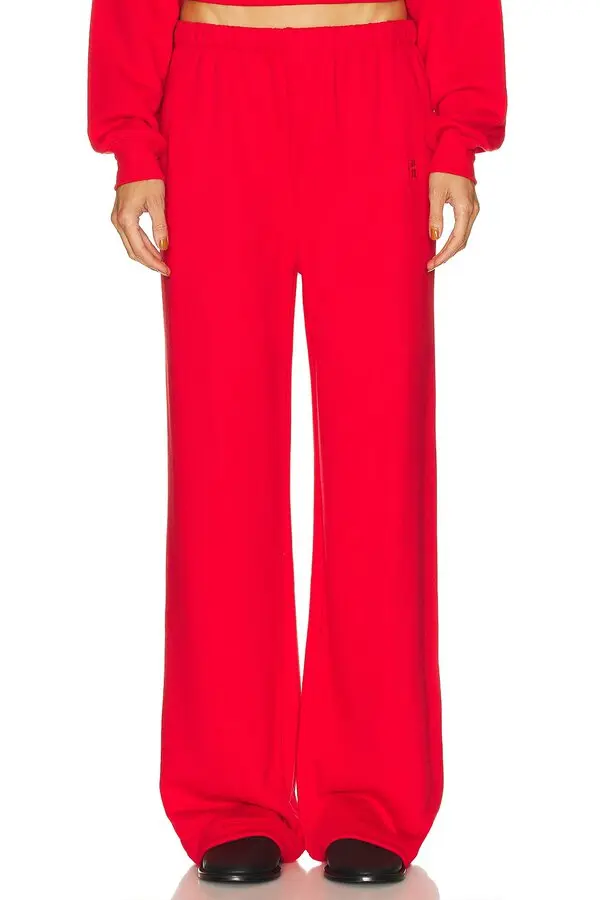 Eterne Oversized Wide Leg Sweatpant - Rouge