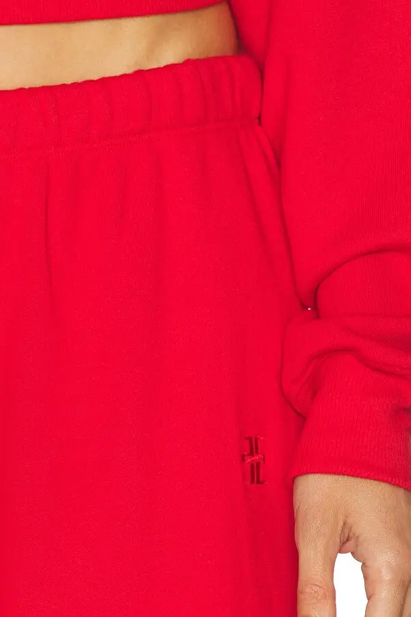 Eterne Oversized Wide Leg Sweatpant - Rouge