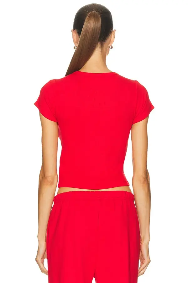 Eterne Short Sleeve Baby Tee - Rouge