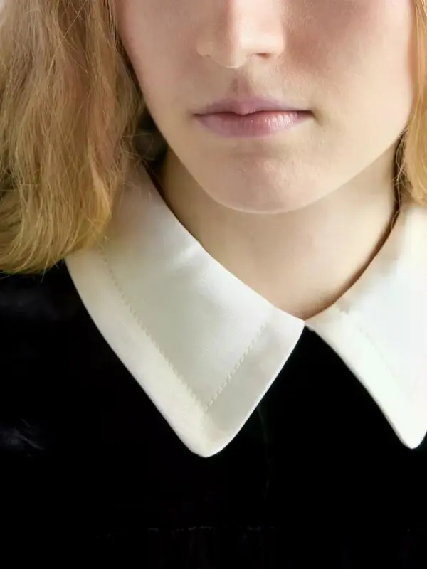 Prada Velvet Collared Mini Dress