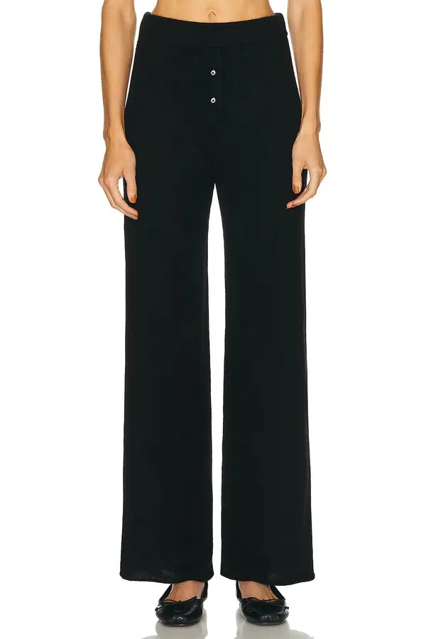 Eterne Cruz Cashmere Pant - Black