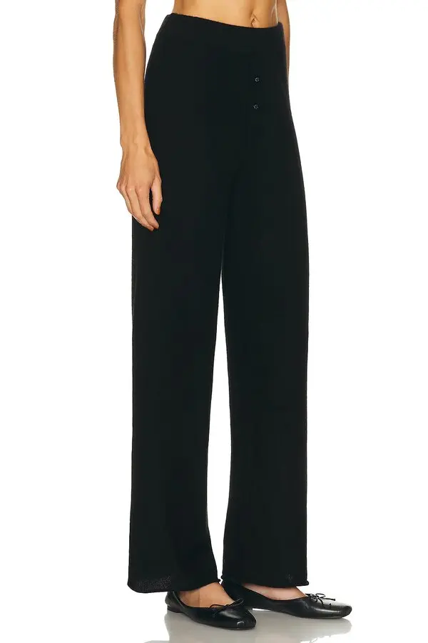 Eterne Cruz Cashmere Pant - Black