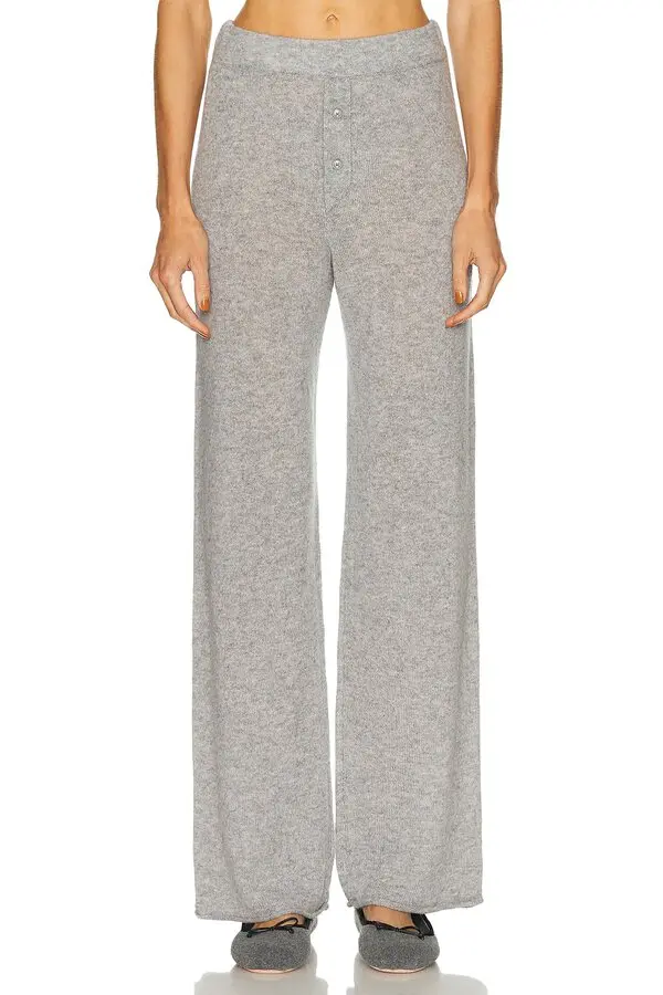 Eterne Cruz Cashmere Pant - Grey