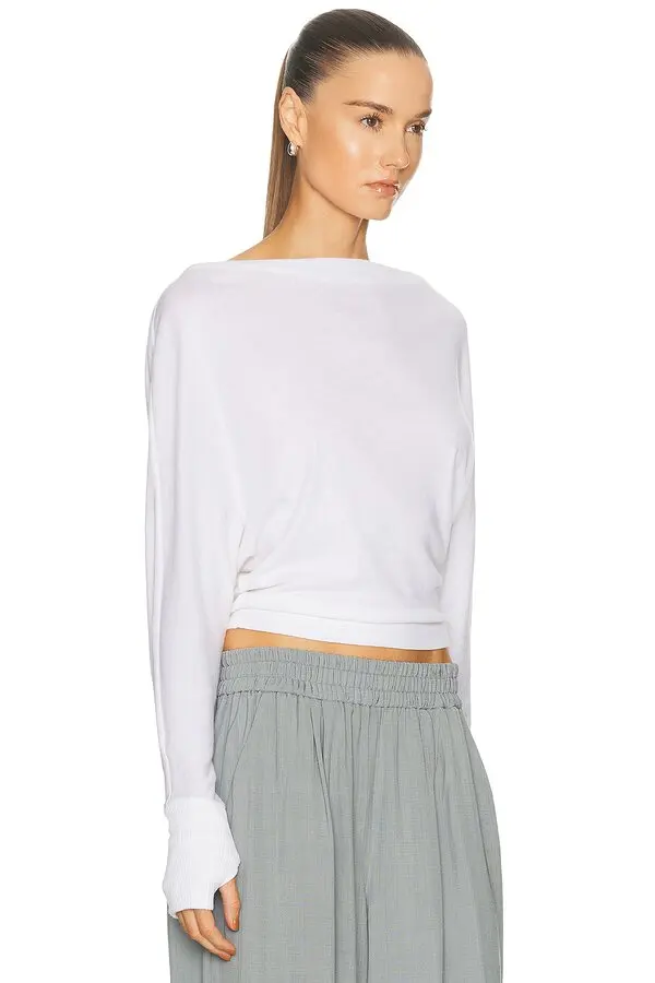 Enza Costa Cashmere Jersey Dolman Top