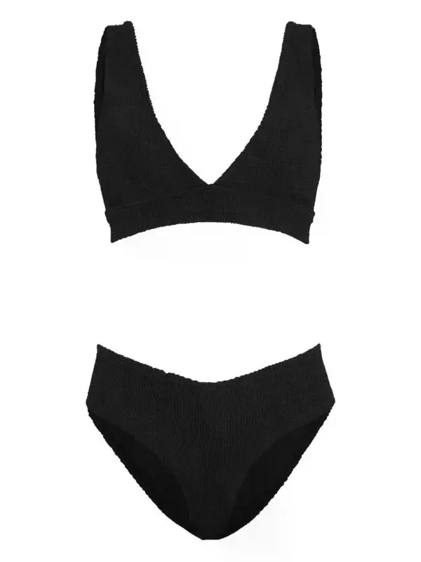 Hunza G Textured-finish Bikini - Black