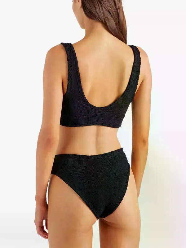 Hunza G Textured-finish Bikini - Black