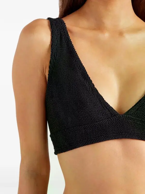 Hunza G Textured-finish Bikini - Black