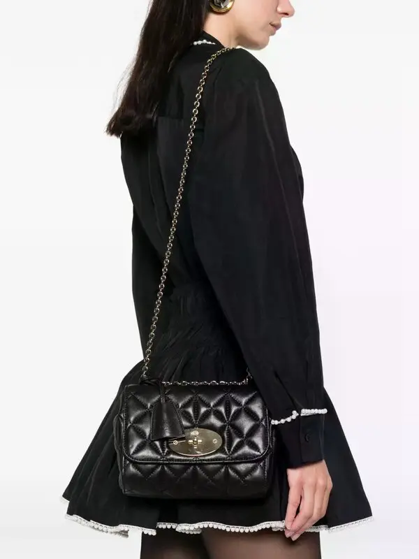 Mulberry Lily Quilted Shoulder Bag