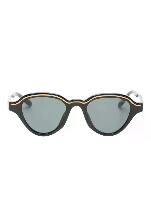 Emporio Armani Geometric Frame Sunglasses - Black