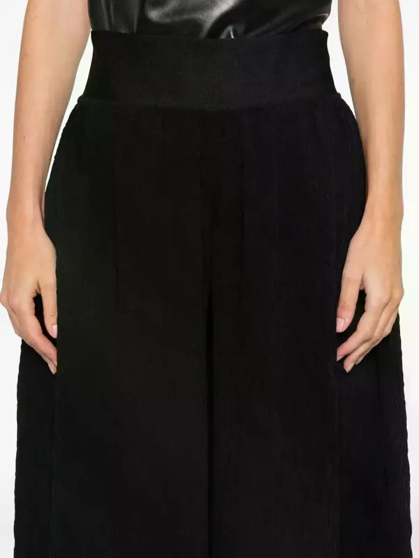BUNZABURO KYOTO Textured Wide Leg Trousers