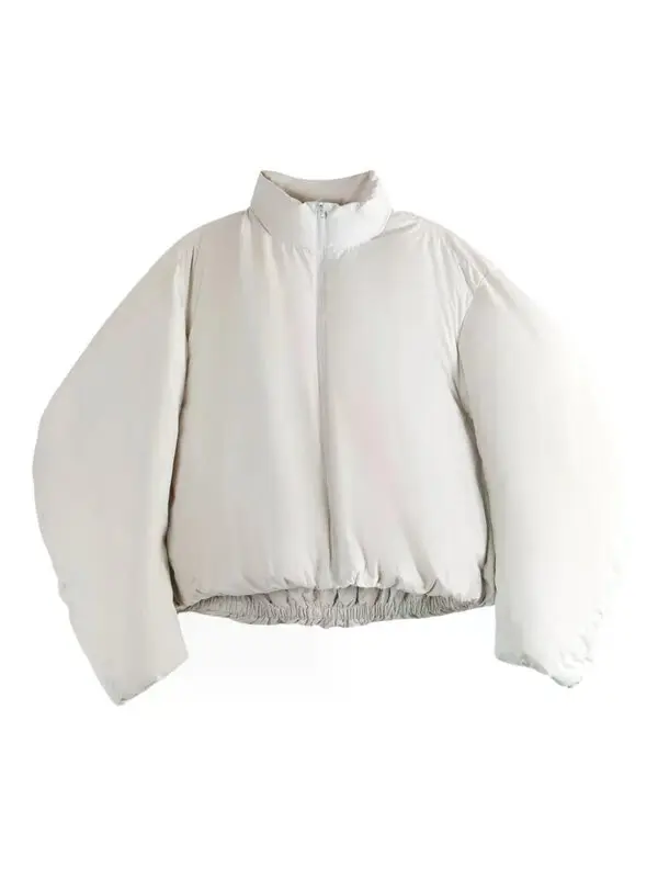 AMOMENTO Zip-up Funnel-neck Jacket