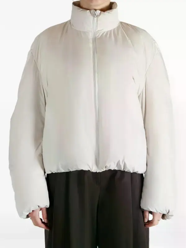 AMOMENTO Zip-up Funnel-neck Jacket