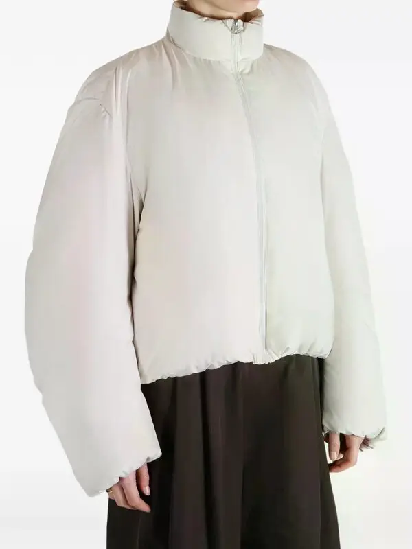 AMOMENTO Zip-up Funnel-neck Jacket