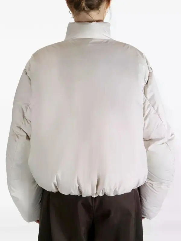 AMOMENTO Zip-up Funnel-neck Jacket